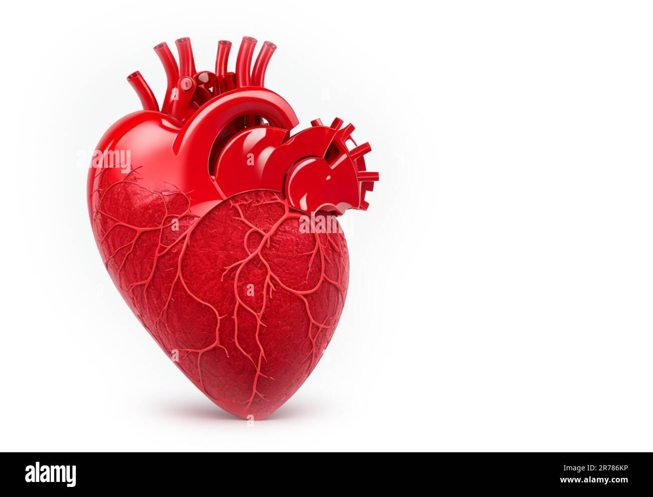 Real heart illustration Cut Out Stock Images & Pictures - Alamy