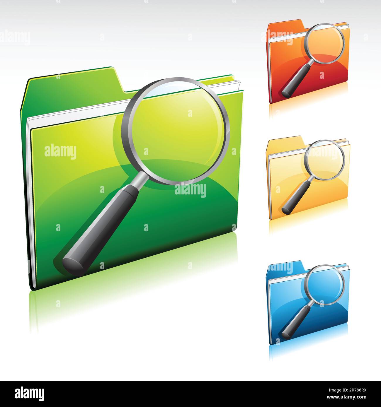 File folder icon 3d Stock Vector Images - Alamy