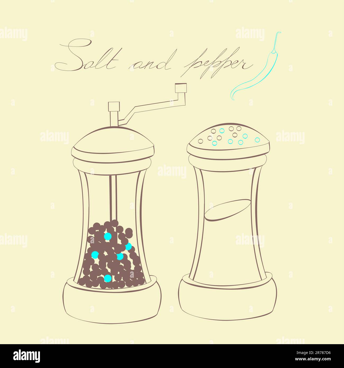 Salt and pepper Stock Vector Image & Art - Alamy