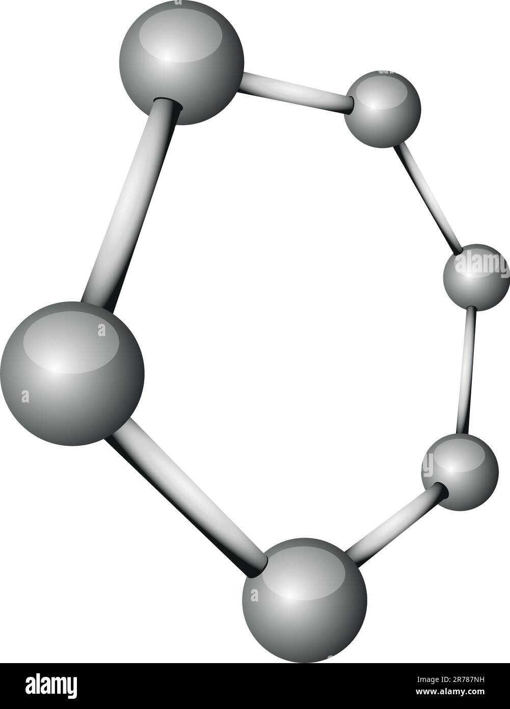 illustration of a molecule Stock Vector Image & Art - Alamy