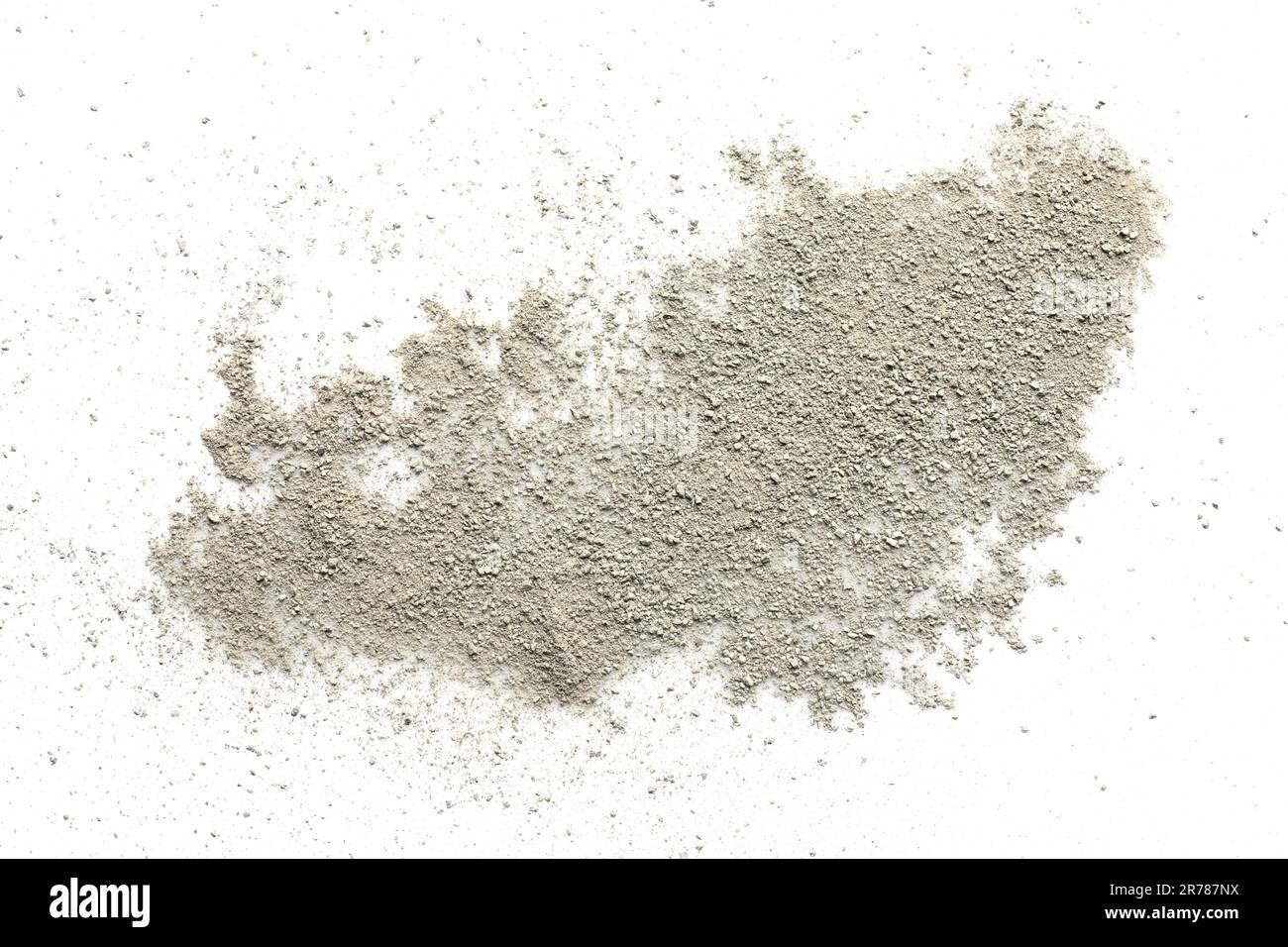 Pile of light dust scattered on white background, top view Stock Photo ...