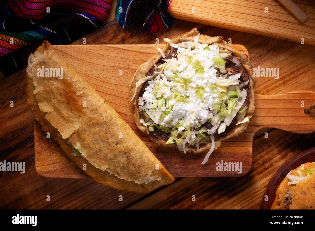 Sope and Quesadilla. Some of the street food in Mexico known as ...