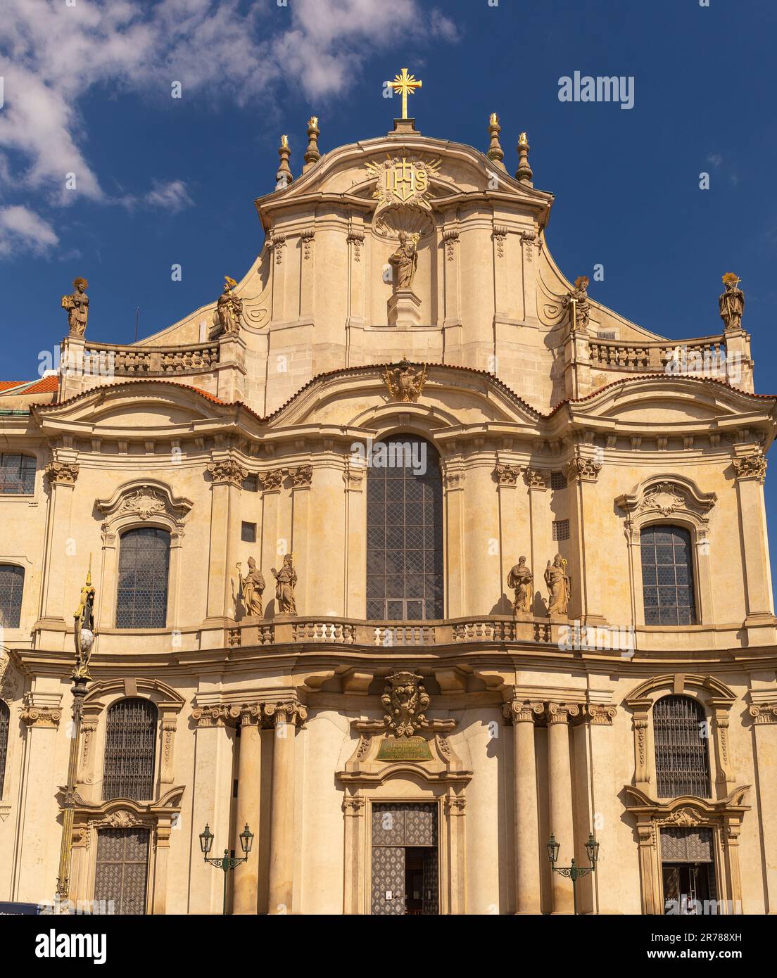 PRAGUE, CZECH REPUBLIC, EUROPE - Front entrance to St. Nicholas church ...