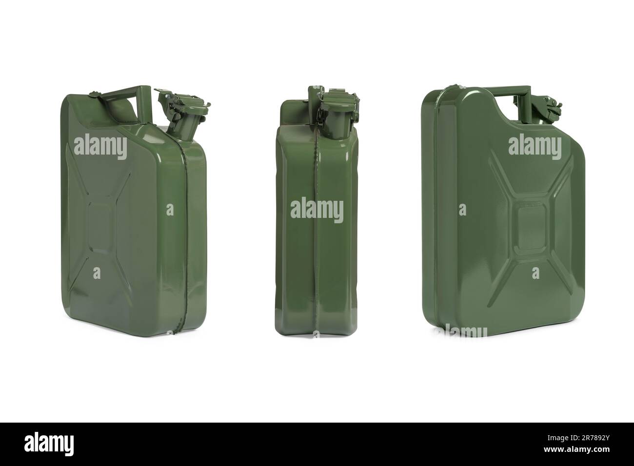 Metal canister on white background, different sides Stock Photo - Alamy