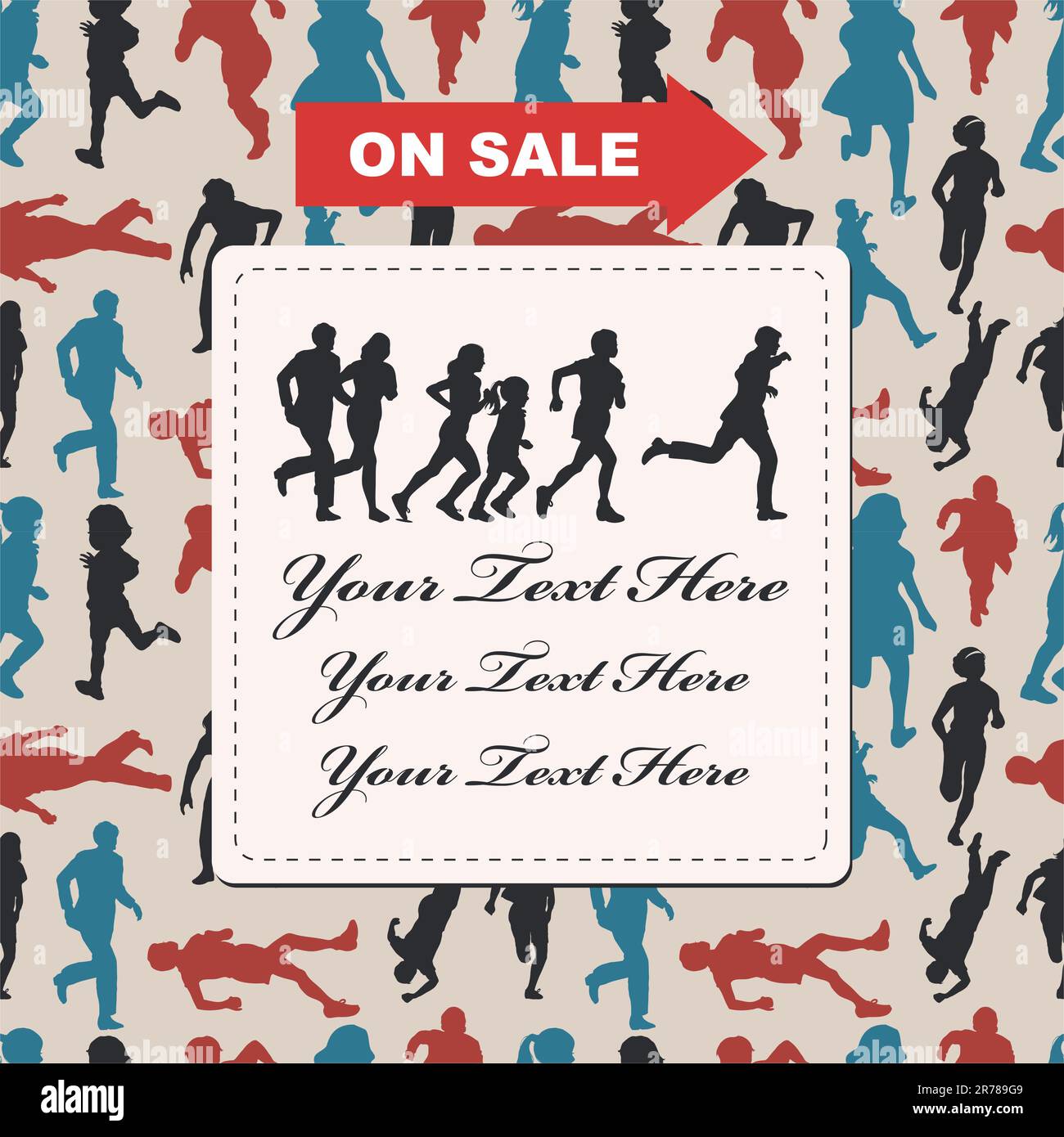 silhouette sale card Stock Vector Image & Art - Alamy