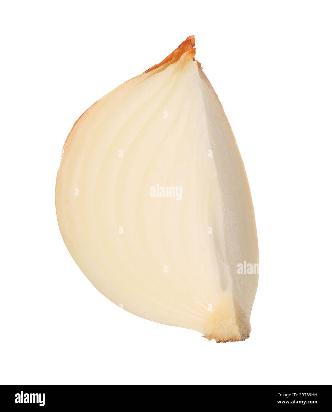 Cut fresh ripe onion isolated on white Stock Photo - Alamy
