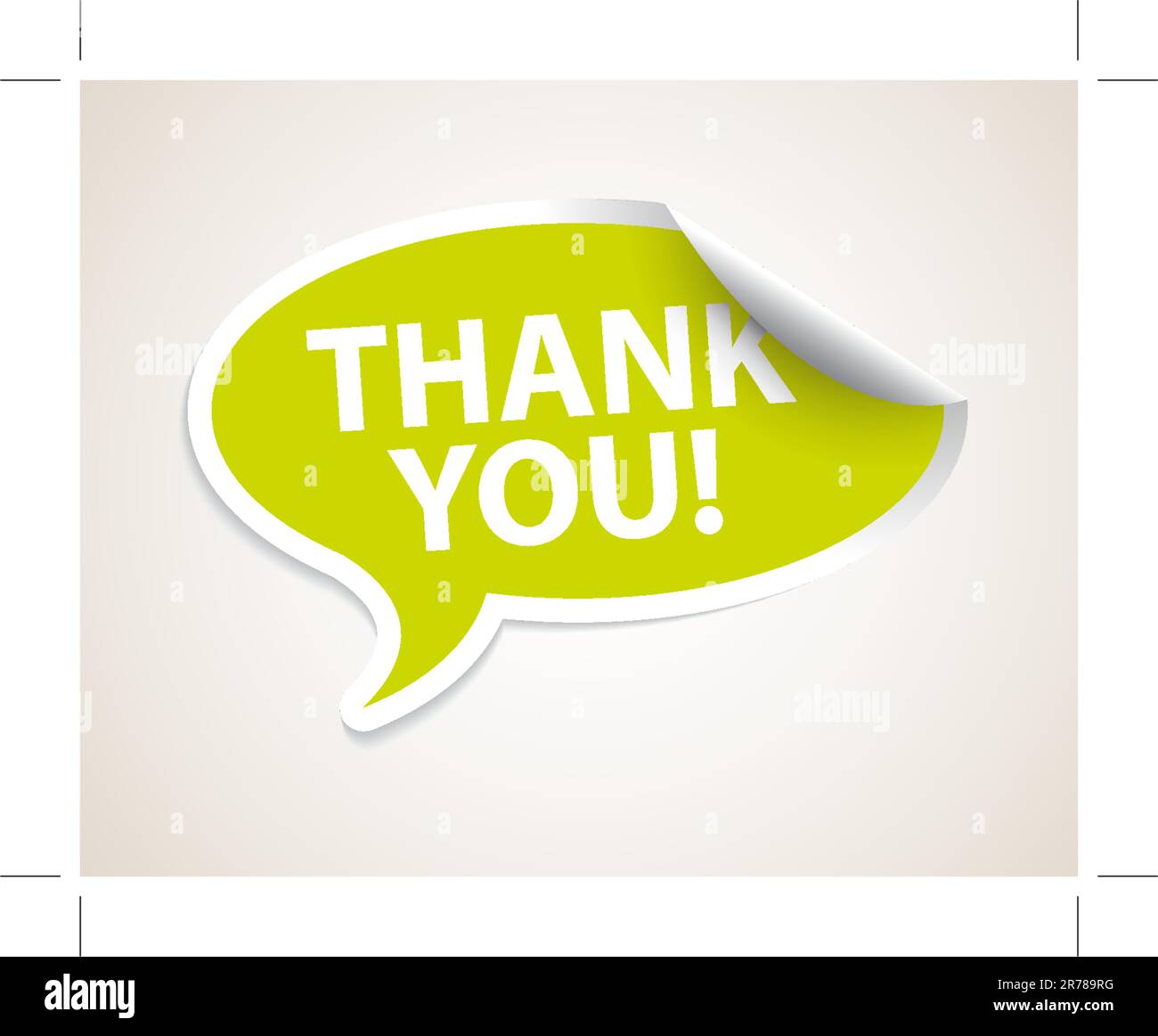 Thank you speech bubble hi-res stock photography and images - Alamy