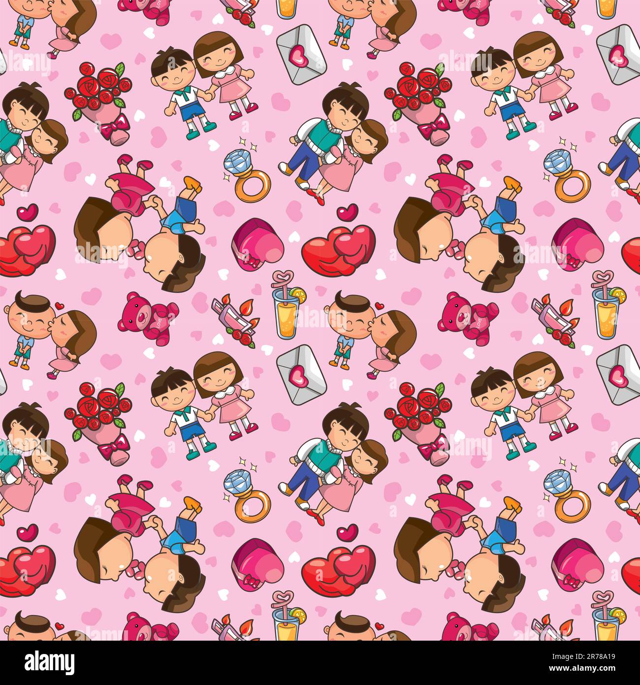 seamless love pattern Stock Vector Image & Art - Alamy