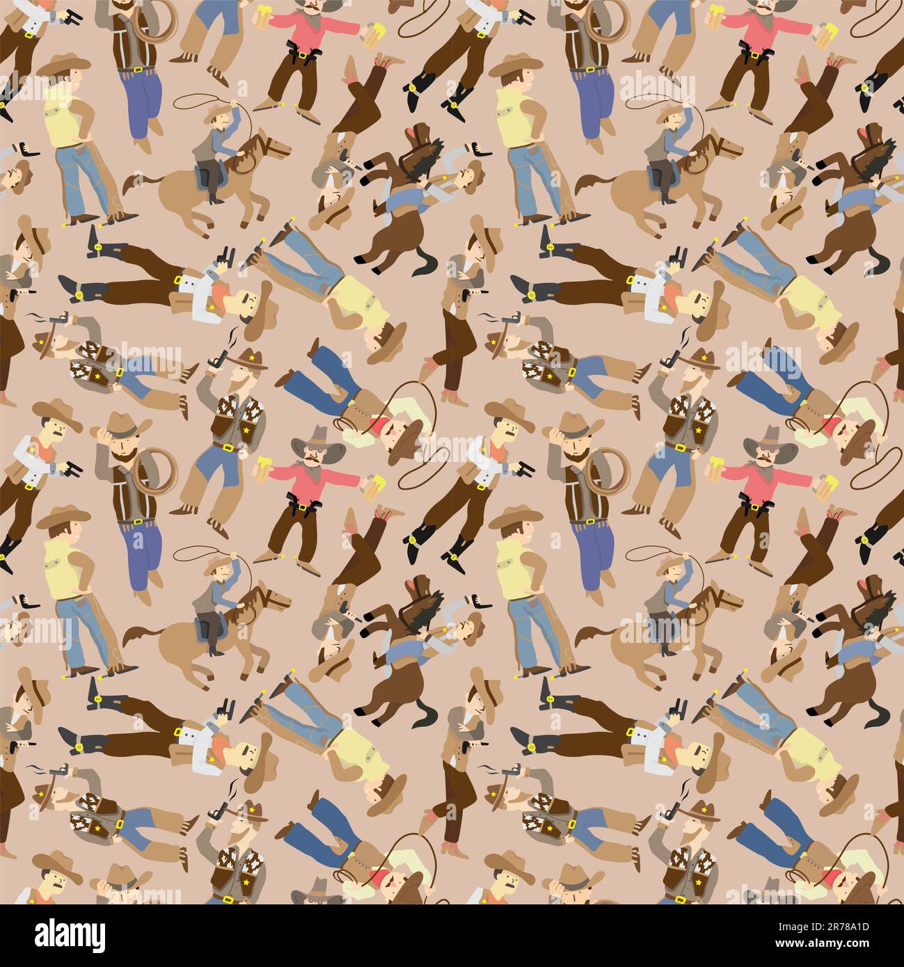 Cowboy hat pattern hi-res stock photography and images - Alamy