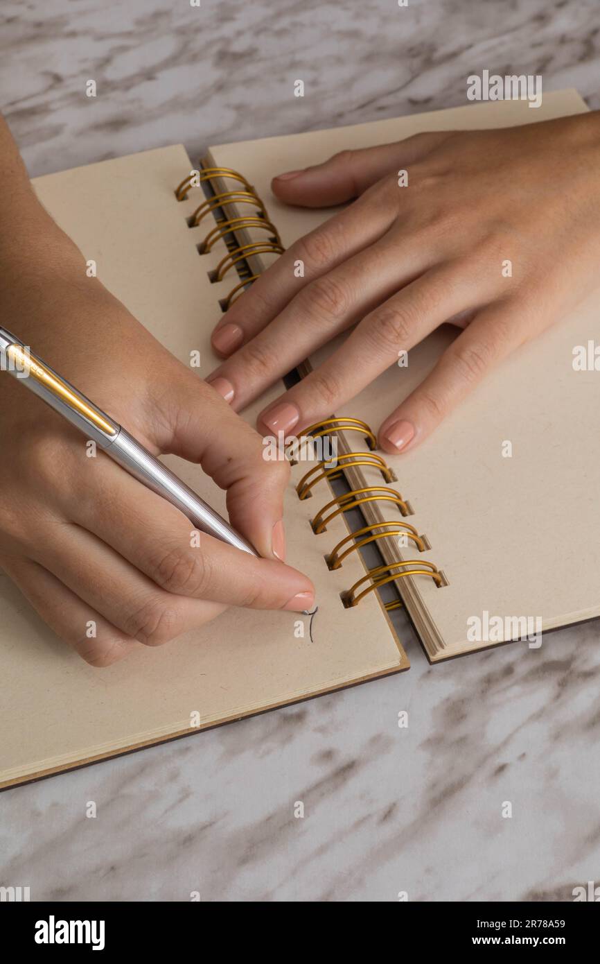 wallpaper of hand writing a letter on paper with a pen, capture ideas ...