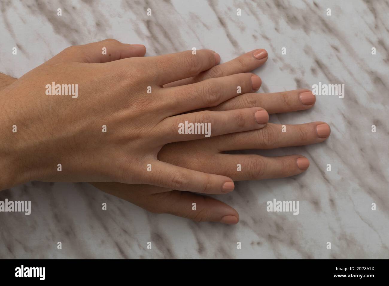 closeup to beautiful fingers with manicure, beauty and treatments ...