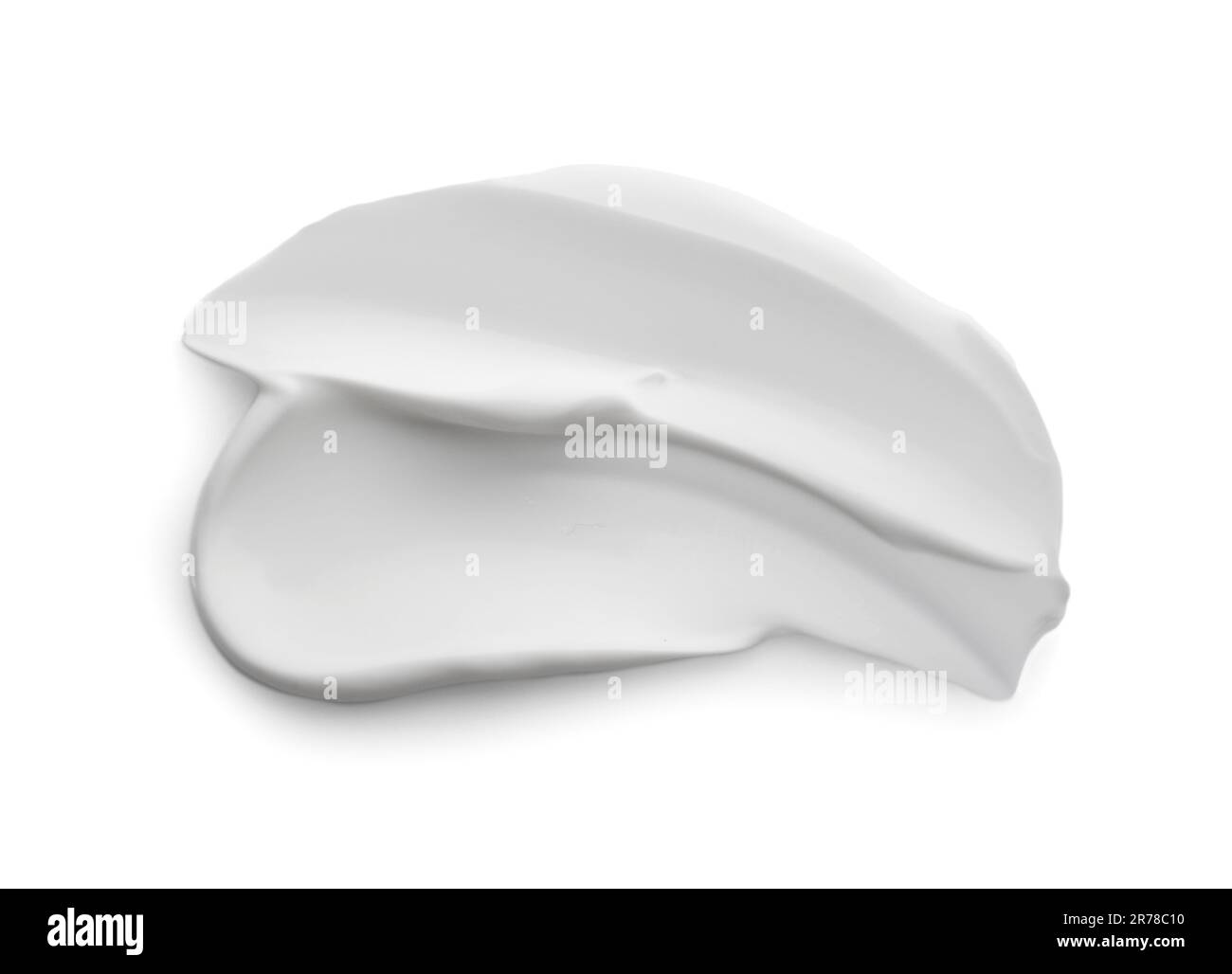 Samples of face cream on white background Stock Photo - Alamy