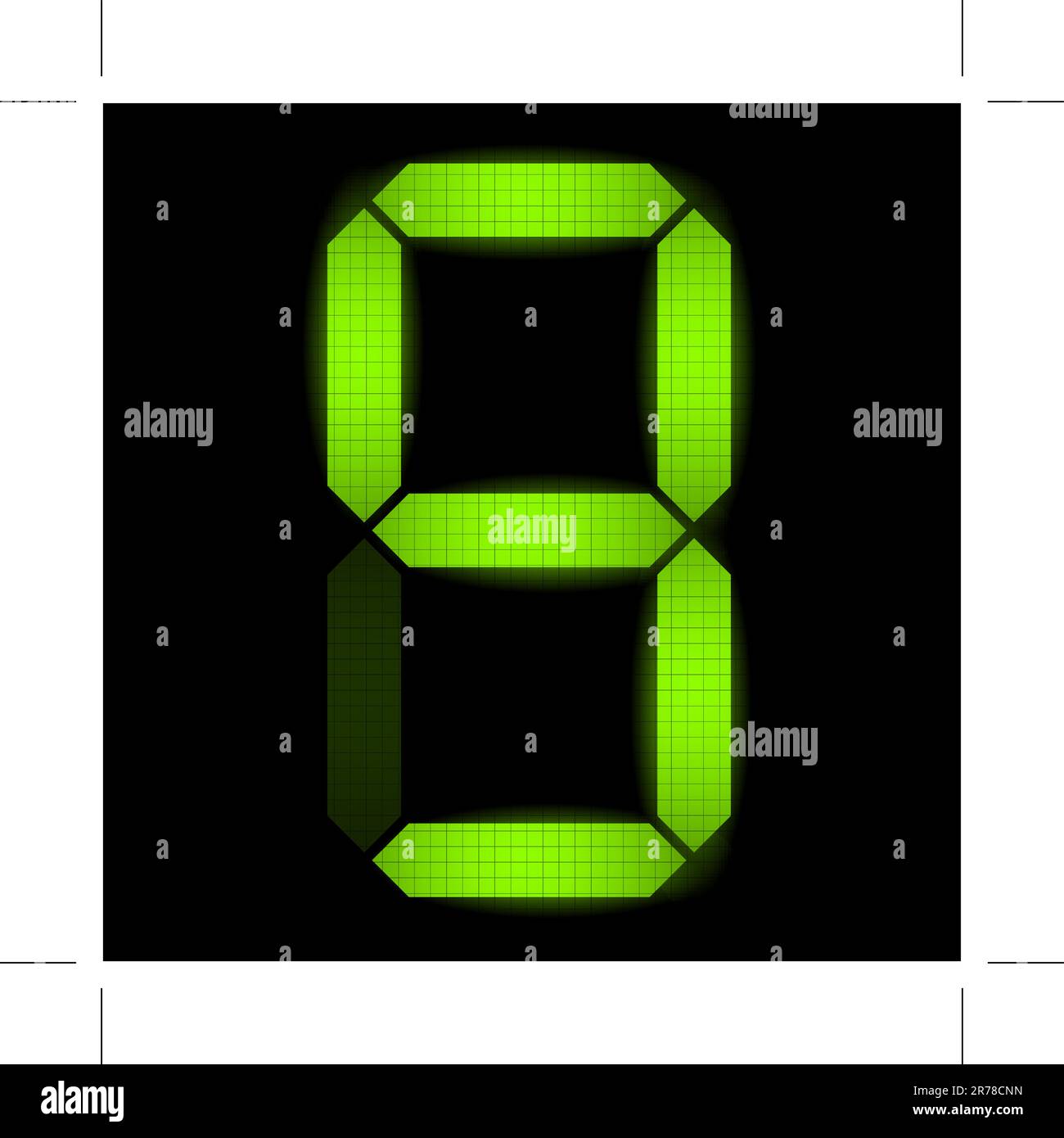 Digital number nine - check my portfolio for other numbers from the set ...