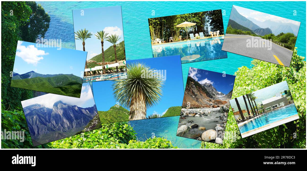 Photos of different places to travel, collage design Stock Photo - Alamy