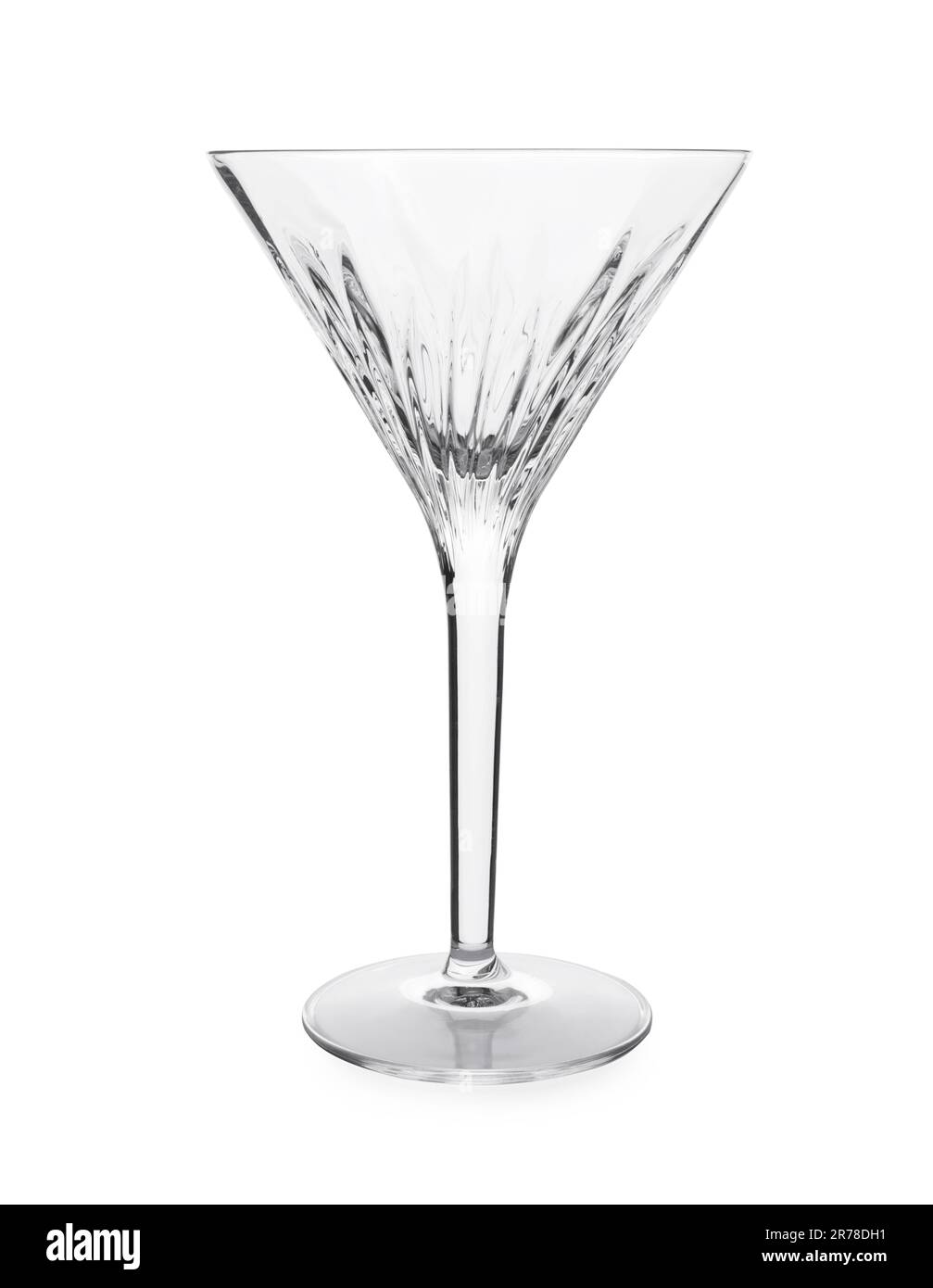 Elegant clean empty martini glass isolated on white Stock Photo - Alamy