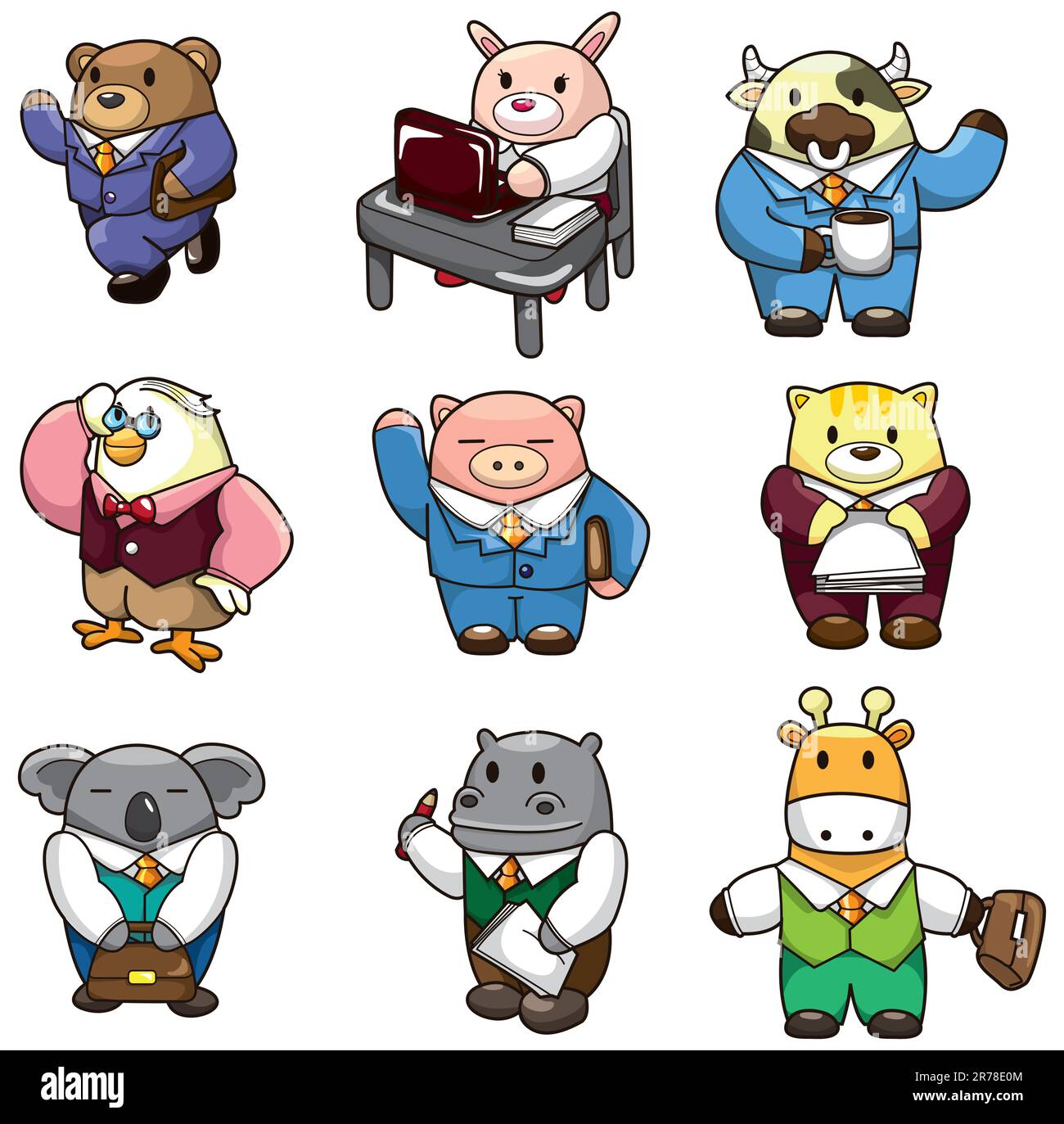 Chicken boss Stock Vector Images - Alamy