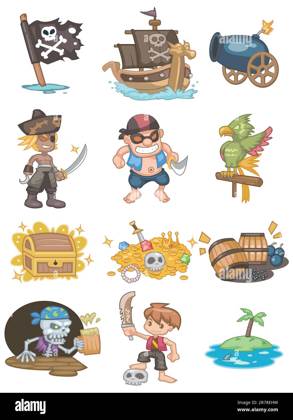 Brave pirate Cut Out Stock Images & Pictures - Alamy