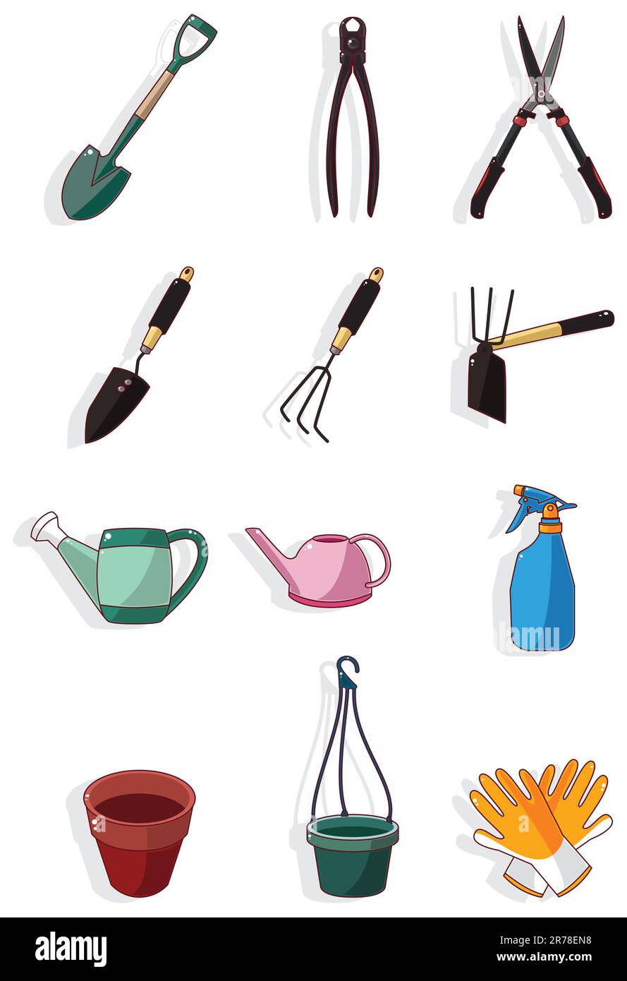 Scissors cartoon doodle Cut Out Stock Images & Pictures - Alamy