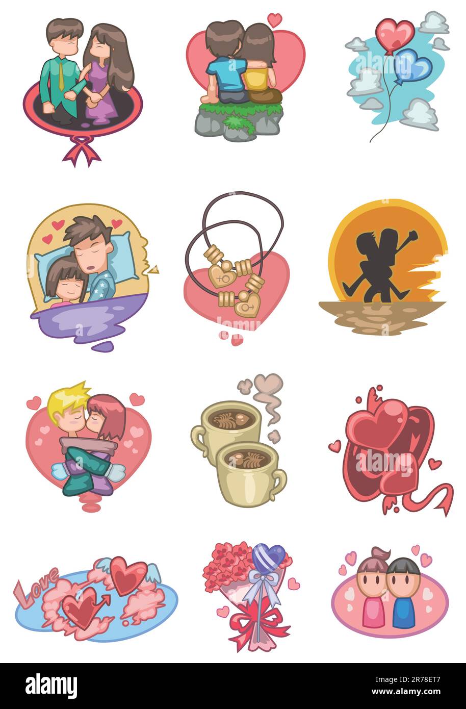 cartoon love icon Stock Vector Image & Art - Alamy