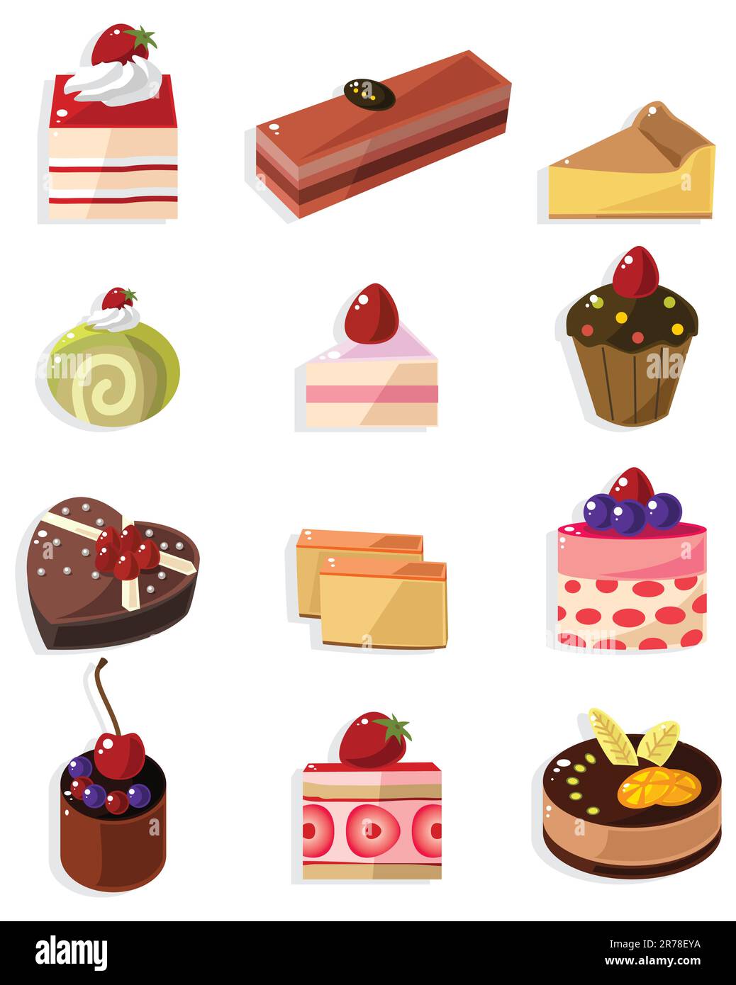 cartoon cake icon Stock Vector Image & Art - Alamy