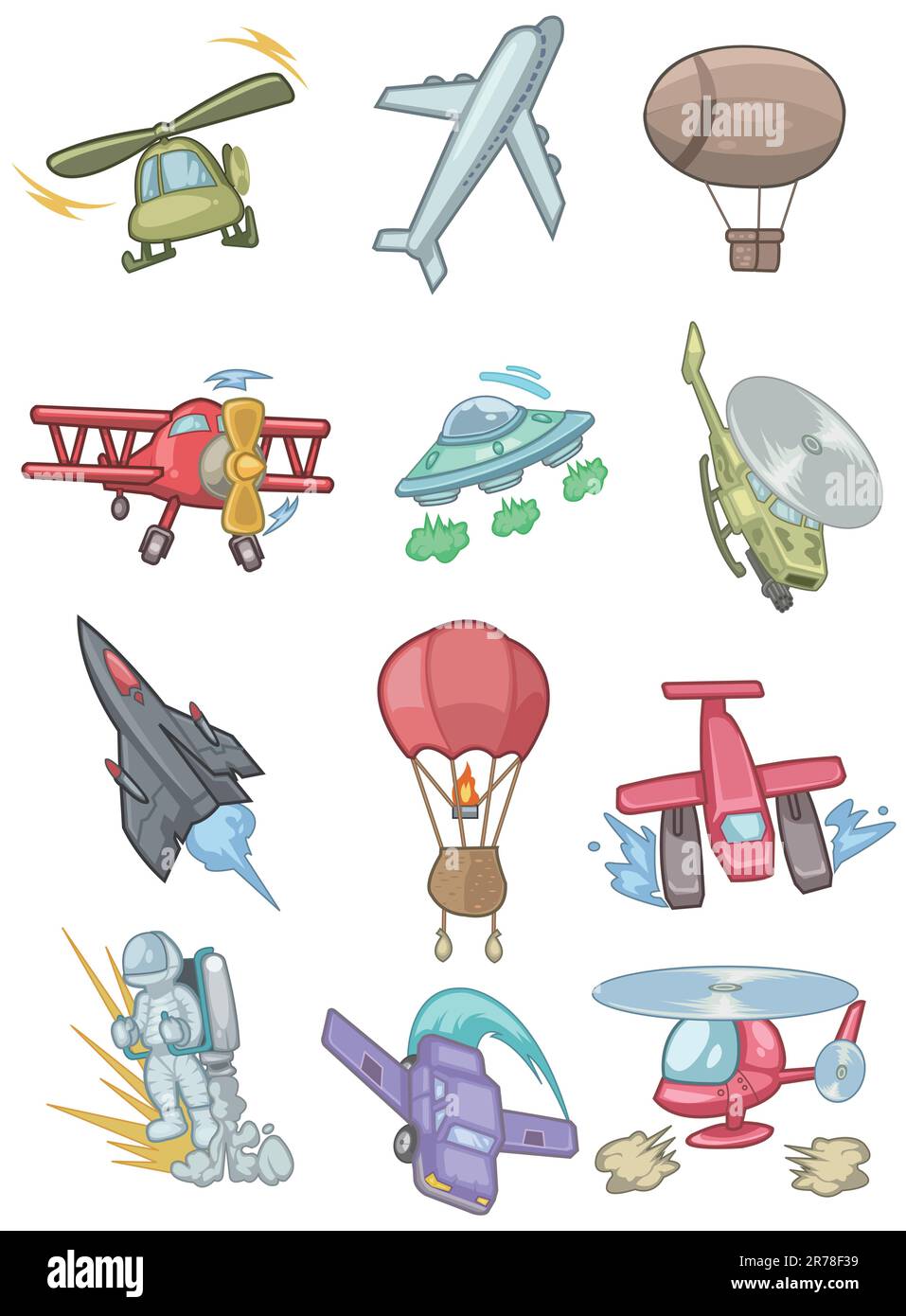 cartoon aircraft icon Stock Vector Image & Art - Alamy