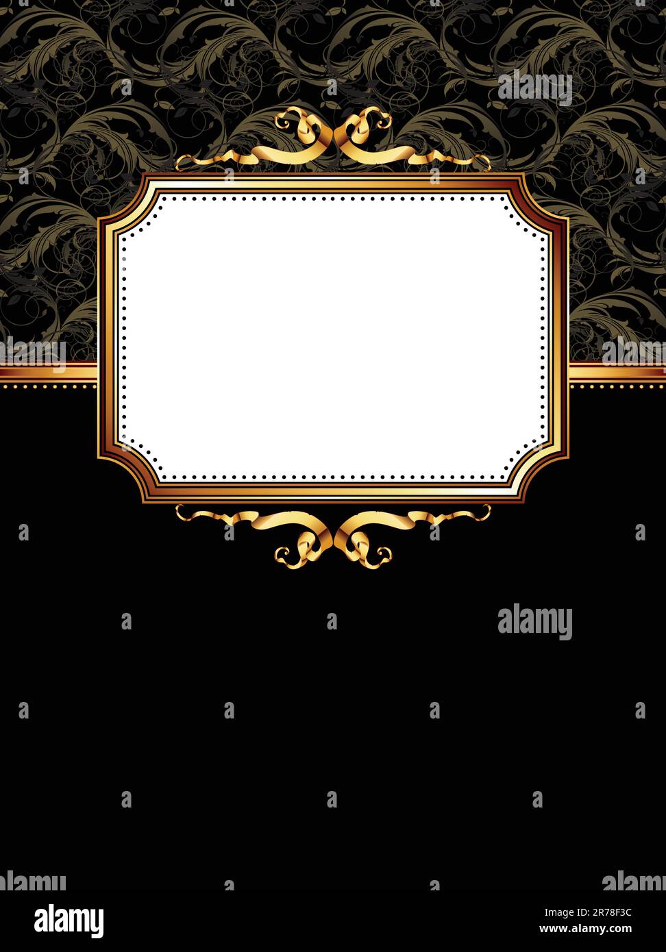 ornate frame, this illustration may be useful as designer work Stock ...