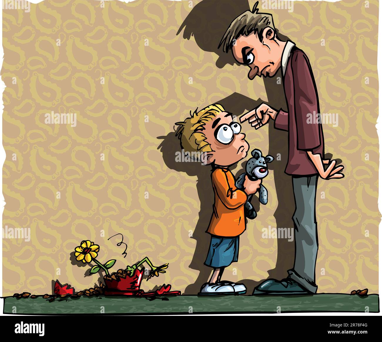 Bad behaviour kid clipart hi-res stock photography and images - Alamy