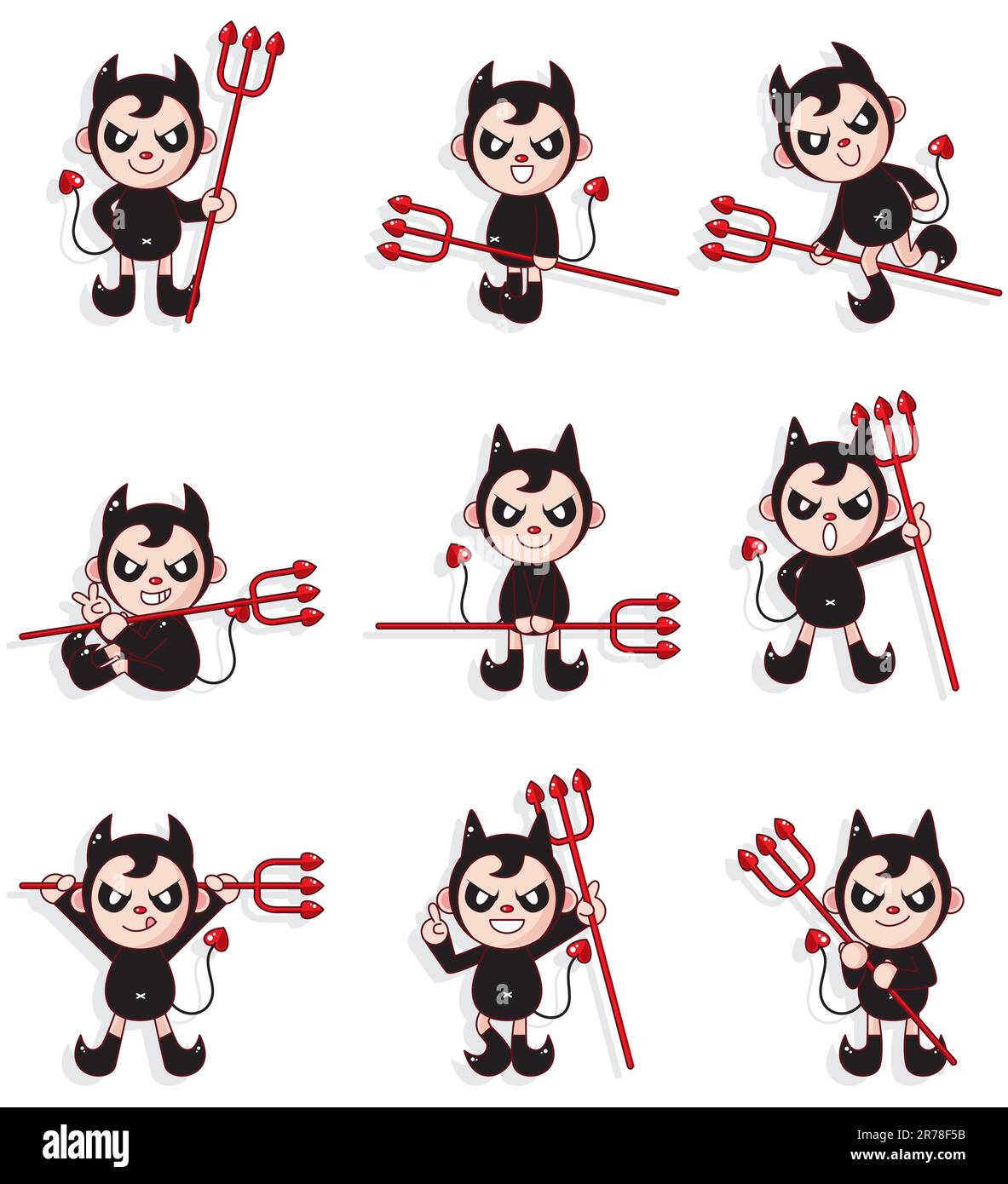 cartoon devil icon Stock Vector Image & Art - Alamy