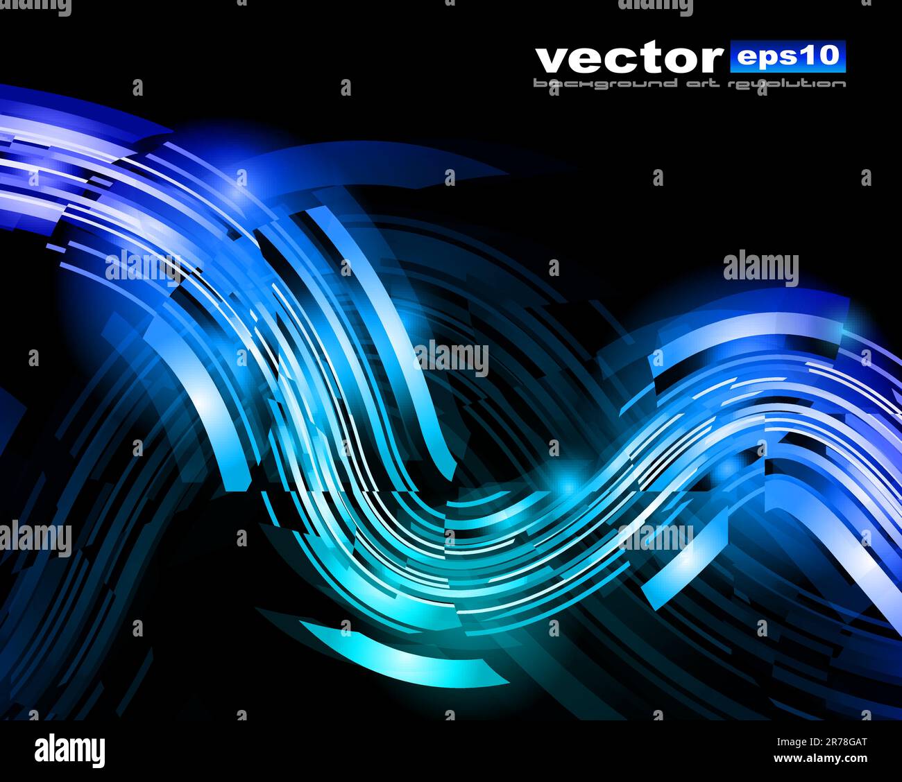 Abstract Glow of Lights with Brilliant colours for stylish flyers Stock ...
