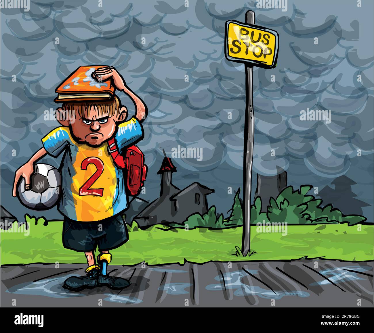 Covered bus stop Stock Vector Images - Alamy