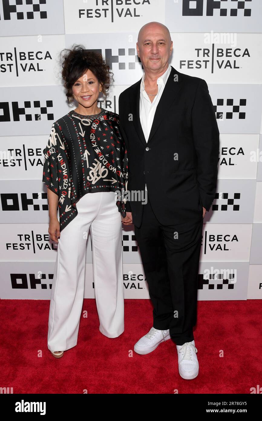 New York, USA. 13th June, 2023. Rosie Perez and Eric Haze walking the ...