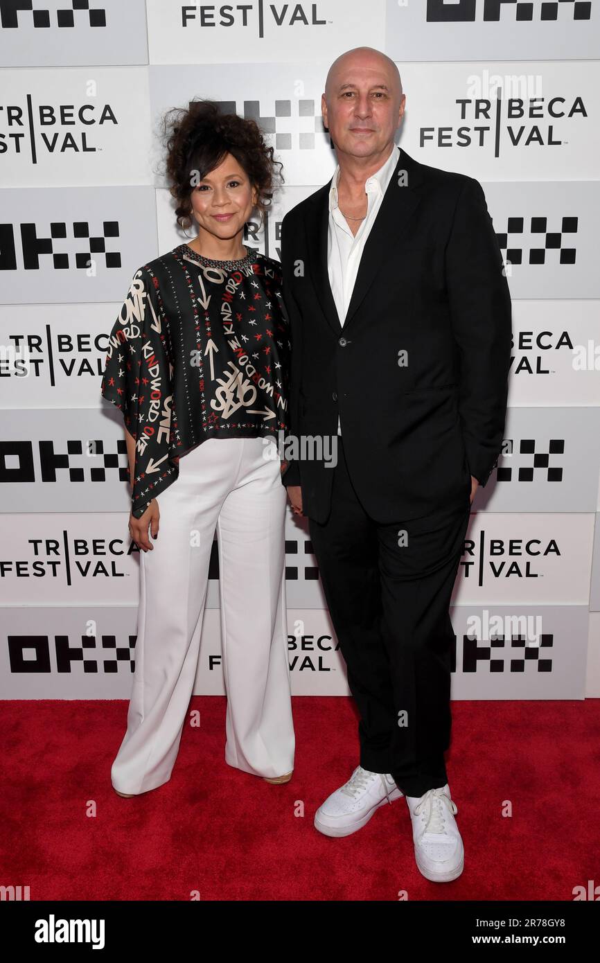 New York, USA. 13th June, 2023. Rosie Perez and Eric Haze walking the ...