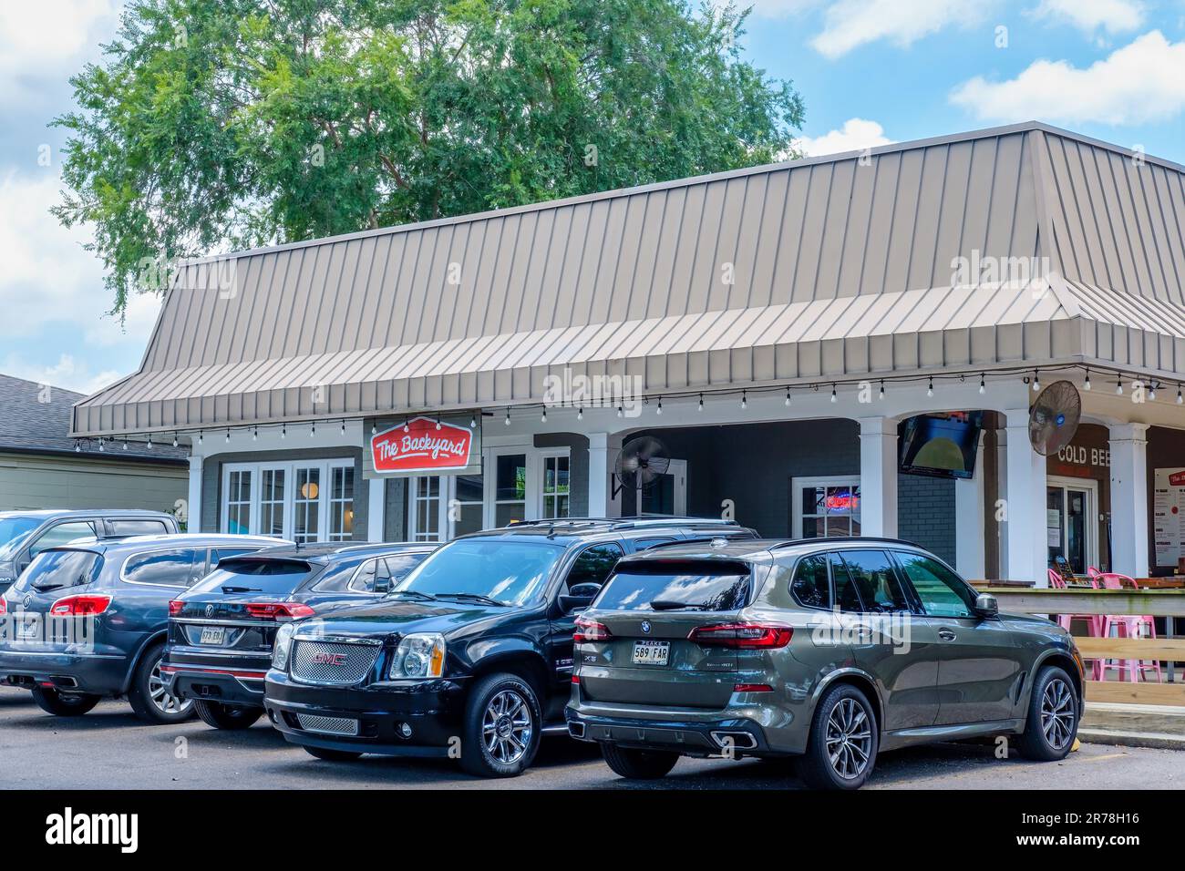 NEW ORLEANS, LA, USA - JUNE 11, 2023: Front of The Backyard restaurant ...