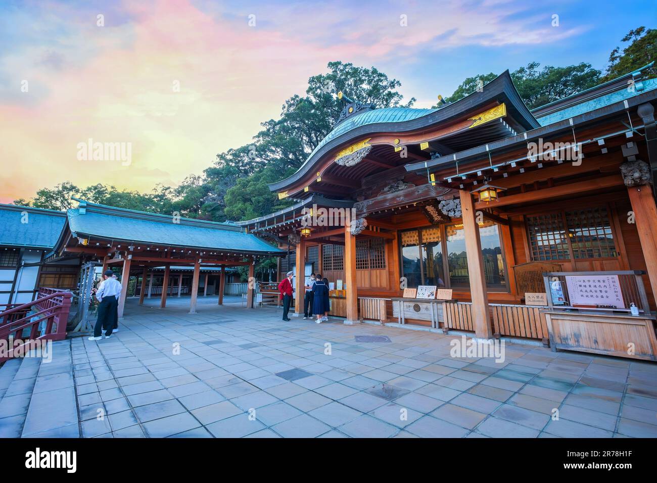 Nagasaki, Japan - Nov 28 2022: Suwa Shrine is a major Shinto shrine, it ...