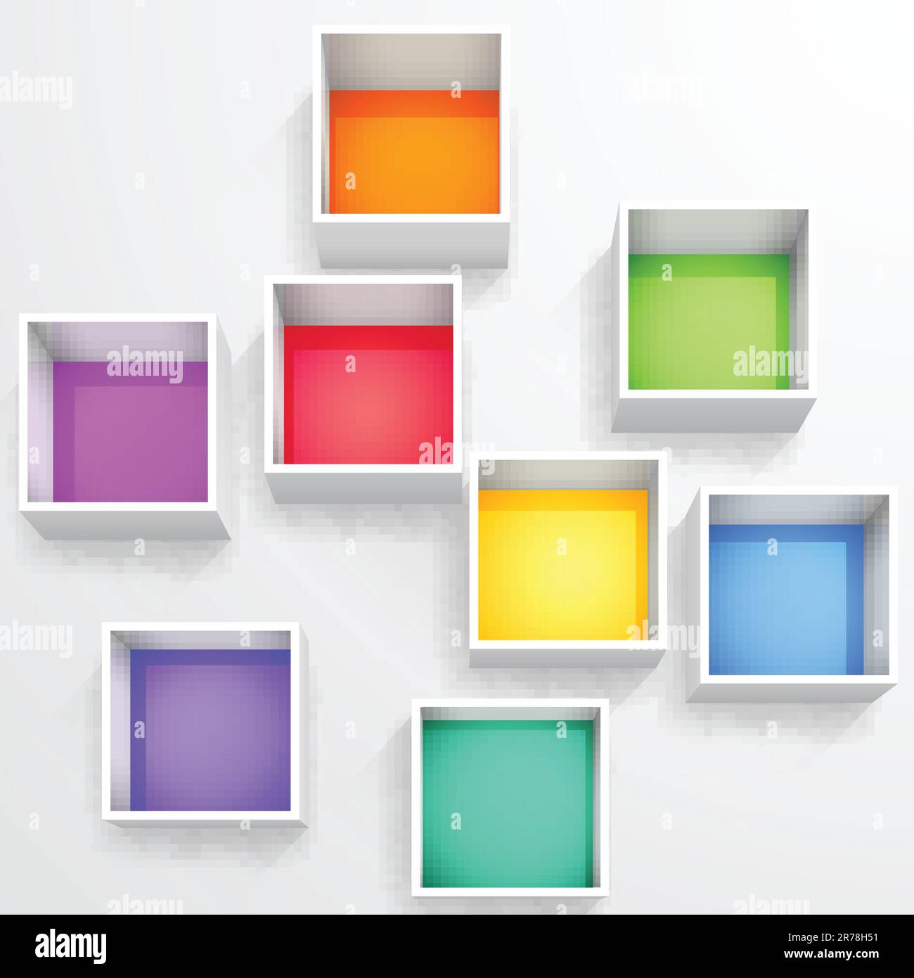 Empty office interior with bookshelf Stock Vector Images - Alamy