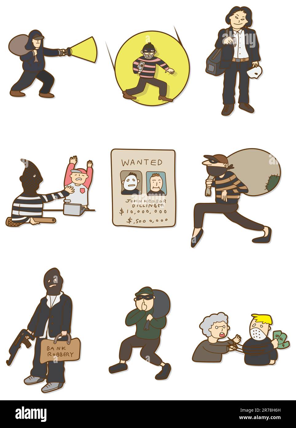 Thief gang Cut Out Stock Images & Pictures - Alamy