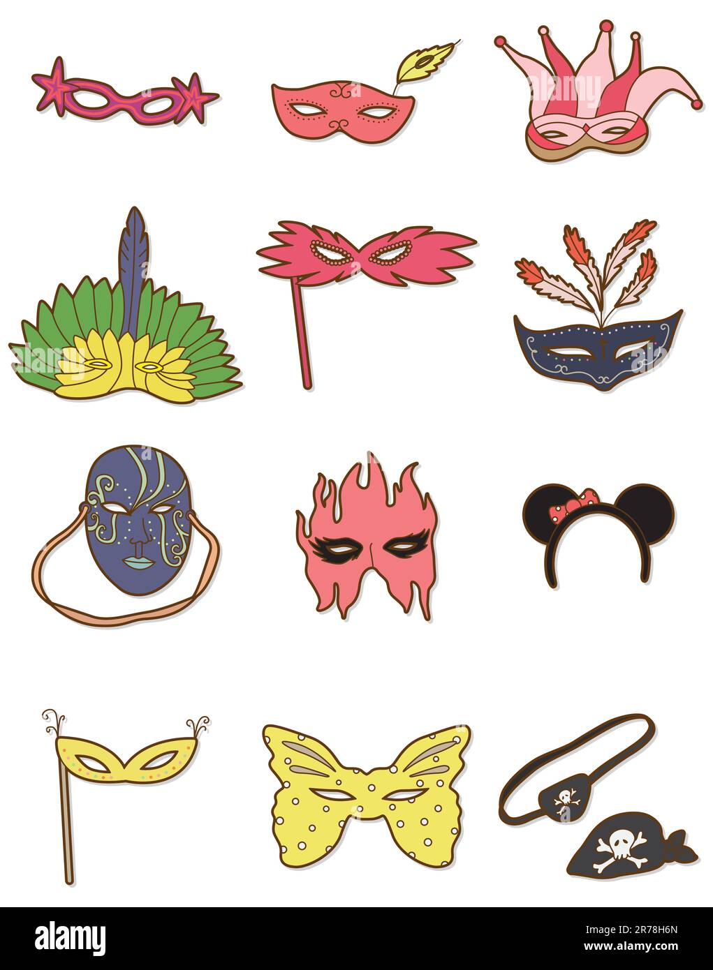 cartoon party mask icon Stock Vector Image & Art - Alamy