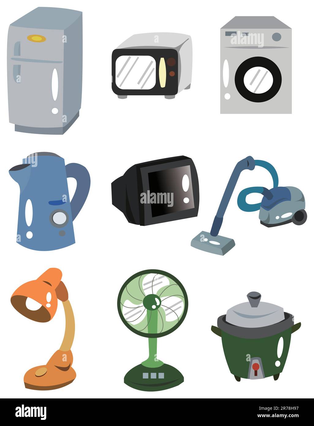 cartoon Home Appliances icon Stock Vector Image & Art - Alamy
