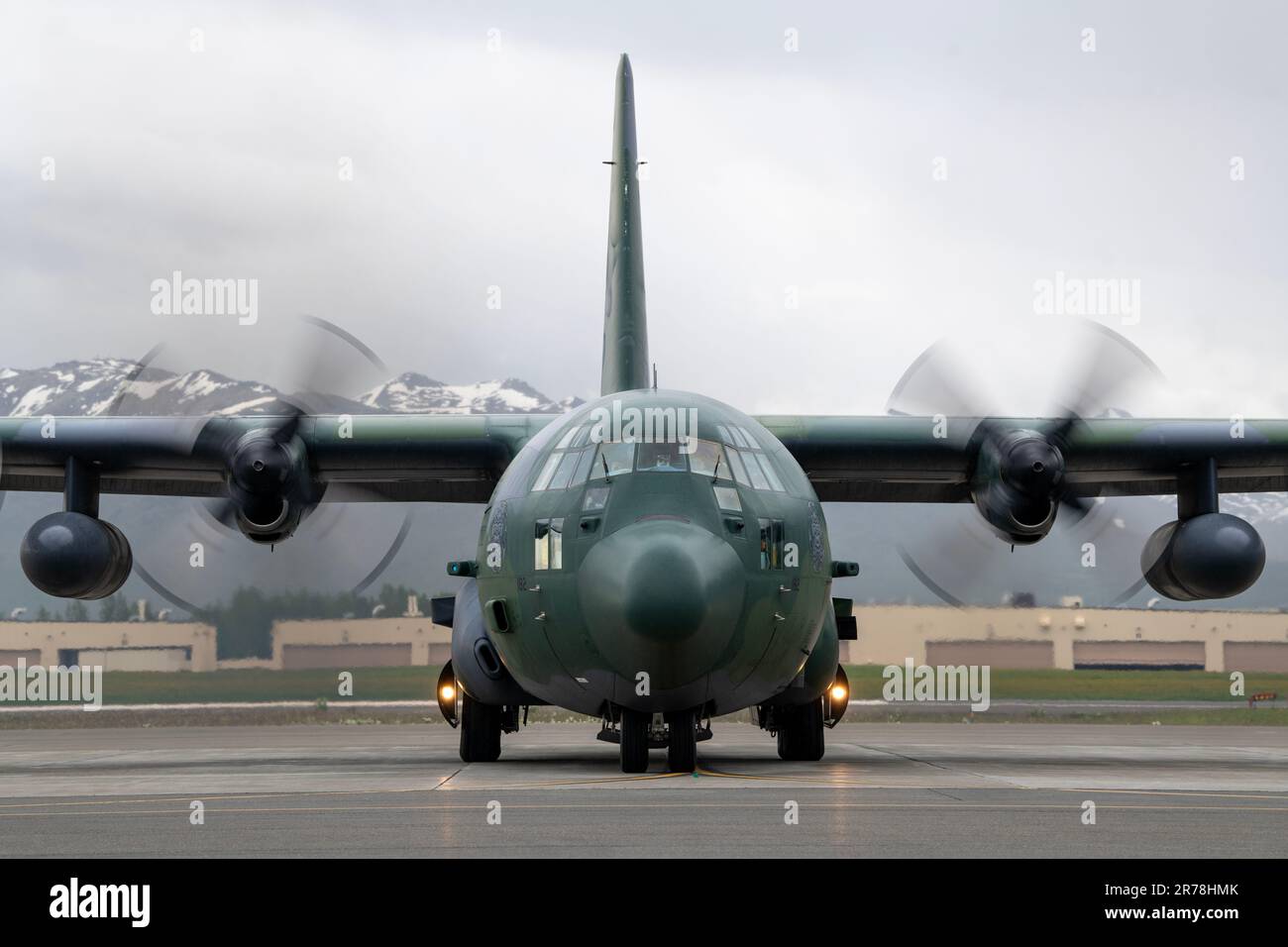 A C-130 Hercules from the Republic of Korea Air Force prepares to taxi ...