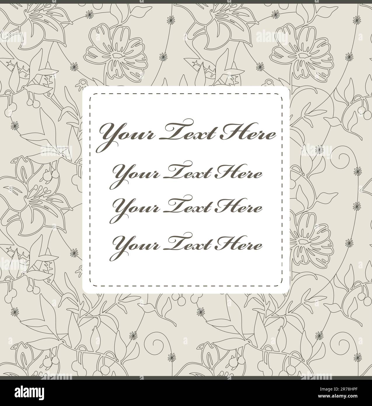 Nice flower card Stock Vector Images - Alamy