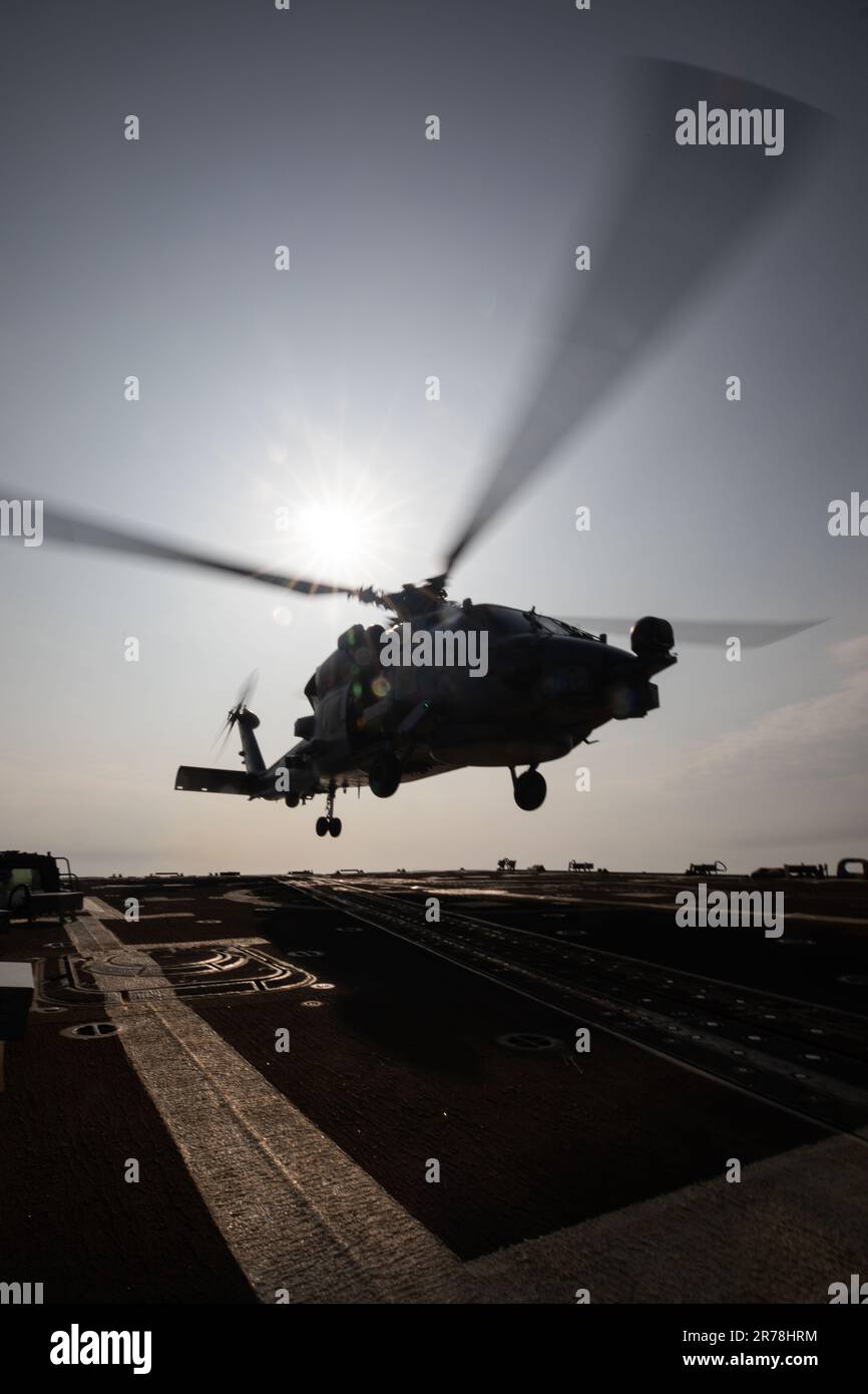 230604-N-XX566-1008 EAST CHINA SEA (June 4, 2023) An MH-60R Seahawk ...