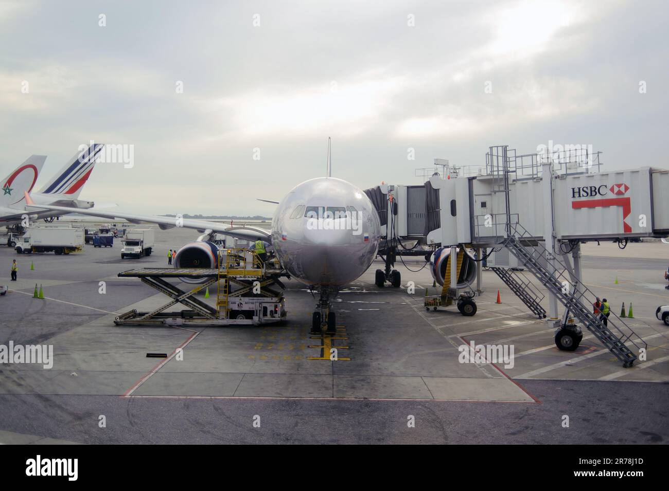 JFK, NEW-YORK - SEPTEMBER 26: Aeroflot Airbus A330 at JFK Airport on ...