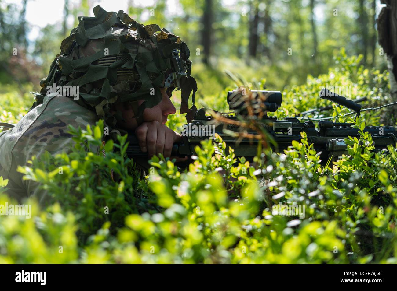 Soldiers assigned to 2nd Battalion 22nd Infantry Regiment, 1st Brigade ...
