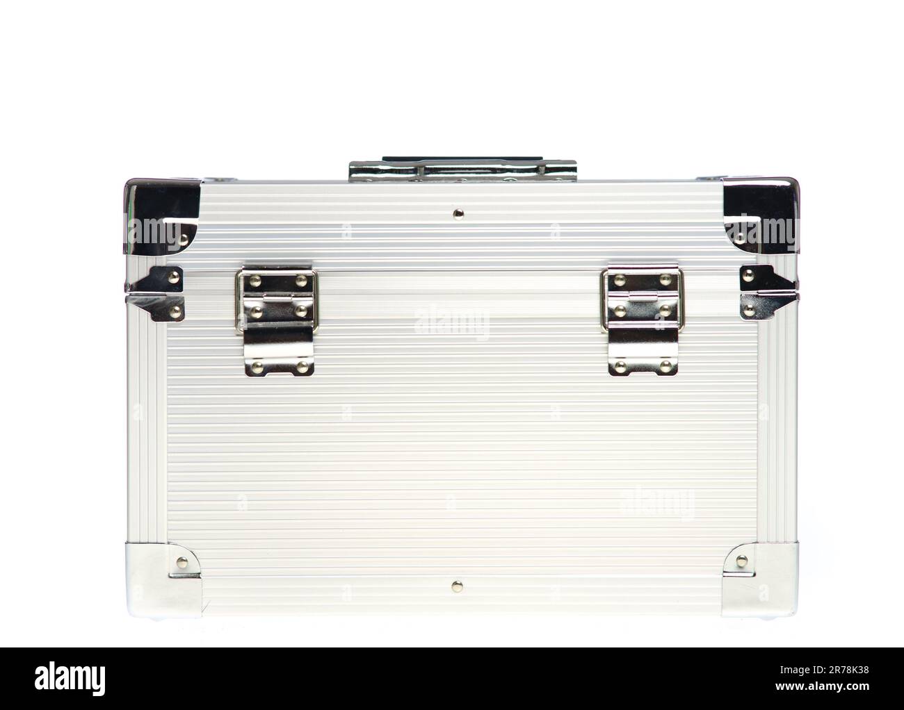 Security aluminum case on white background Stock Photo - Alamy