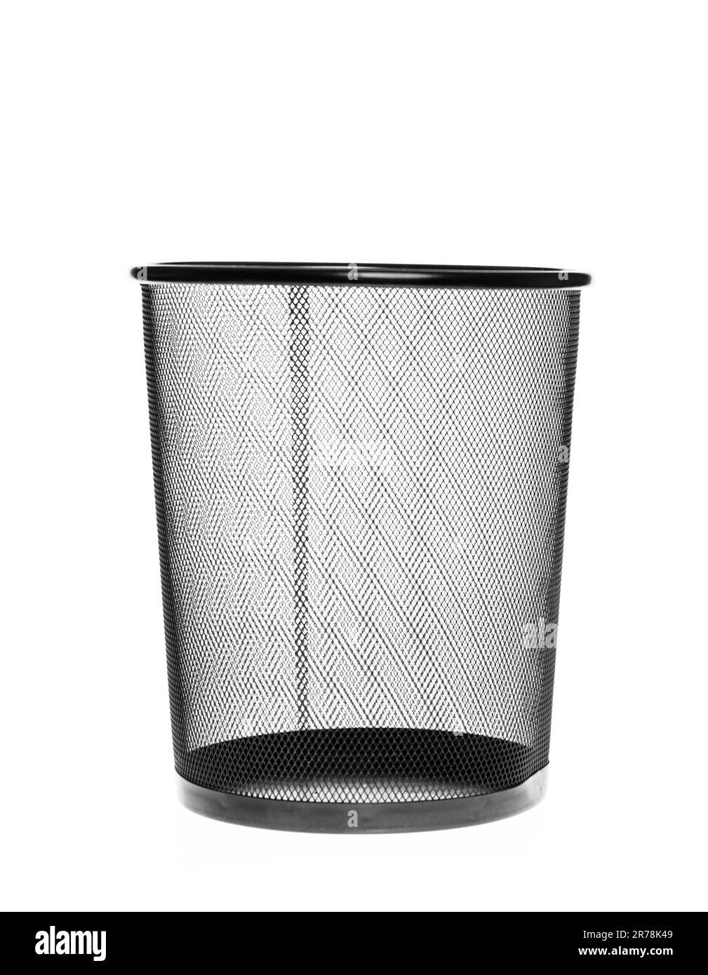 black basket on a white background Stock Photo - Alamy