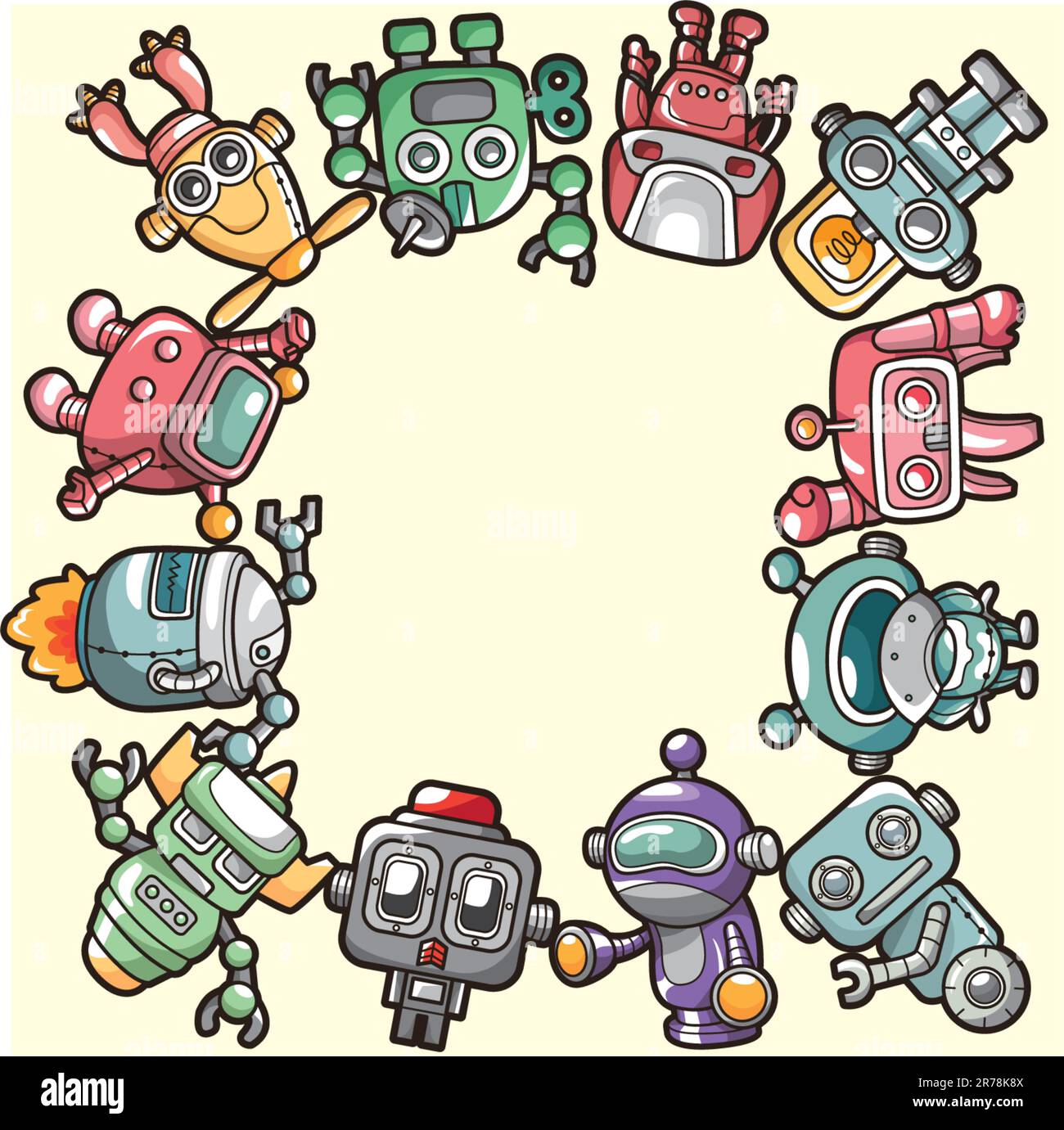 Cute robot clipart hi-res stock photography and images - Alamy