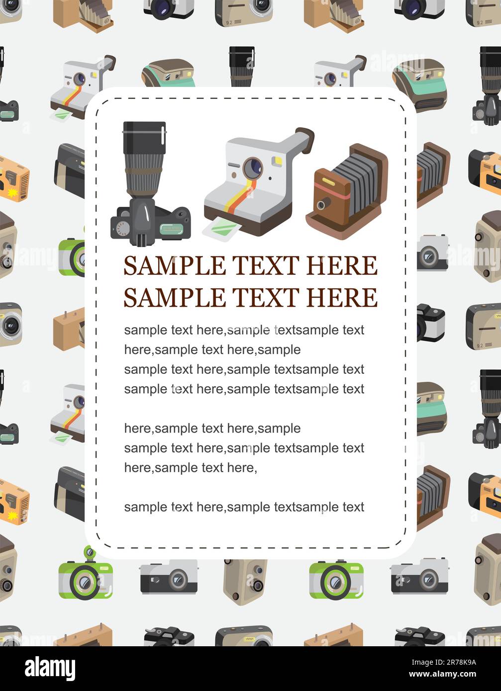 Cartoon Camera Card Stock Vector Image And Art Alamy