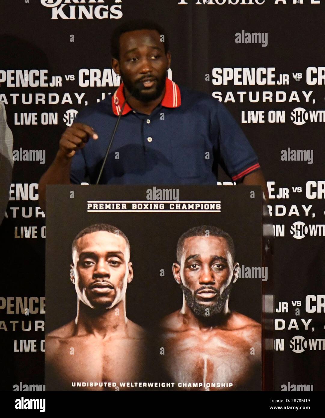 Beverly Hills, California, USA. 13th June, 2023. Terence Crawford talks ...