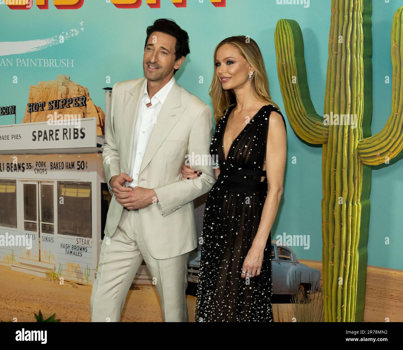 New York, United Stated. 13th June, 2023. Adrien Brody and Georgina ...