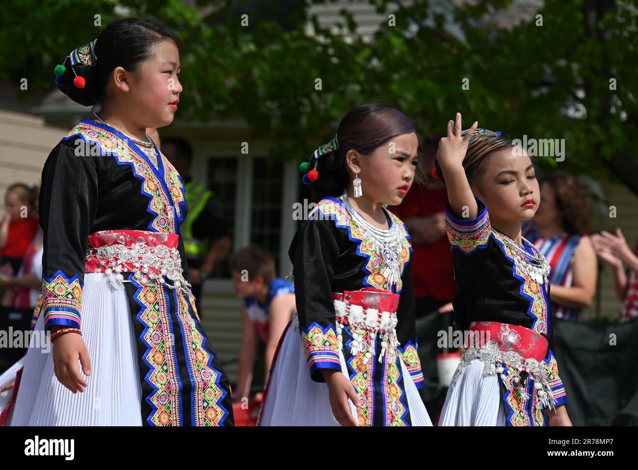 Spectators and participants of the memorial day parade in Appleton ...